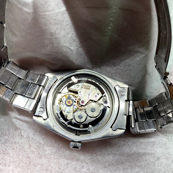 VINTAGE '67 MENS ROLEX TUDOR - Big Rose - SS OYSTERDATE 7962 WATCH ...