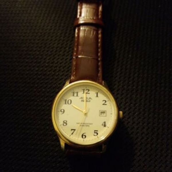 MEN'S VINTAGE ACQUA INDIGLO BY TIMEX WATCH WATER RESISTANT 30 METERS ...