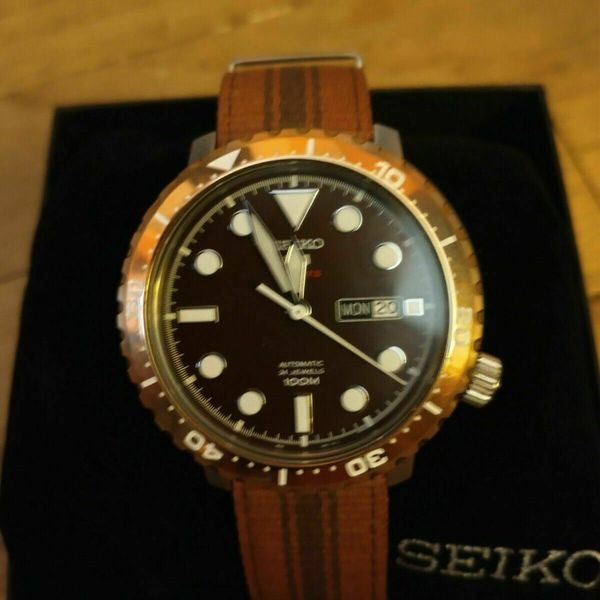 Seiko 5 Sports ROOT BEER BOTTLECAP SRPC68K1 100M Automatic Beautiful ...