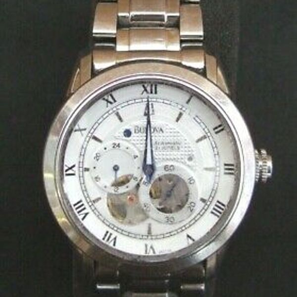 Bulova Automatic 21 Jewels 96A118 Watch Skeleton Self Winding NOT Working | WatchCharts Marketplace
