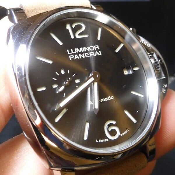 Panerai Luminor DUE Pam 904 "U" Serial 100% NIB 42mm Gray dial, micro ...