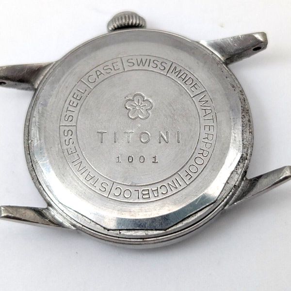 Vintage TITONI 21 Jewels Incabloc Men's 28mm Swiss Watch Movement PARTS ...