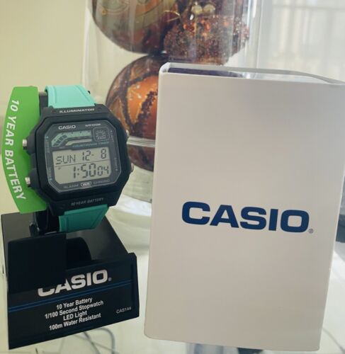 Casio WS1600H-8AV, Chronograph Watch, World TIme, Alarm, 10 Year ...