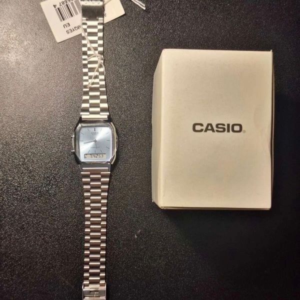 Casio Blue Dial Watch AQ-230 Brand New | WatchCharts Marketplace