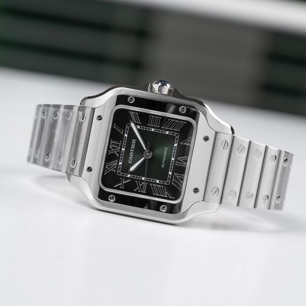 [WTS] Cartier Santos De Cartier Green Dial Medium Model WSSA0061 BNIB ...