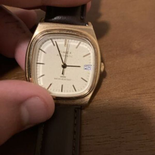 Mens Vintage Timex Automatic Wrist Watch Running! | WatchCharts Marketplace