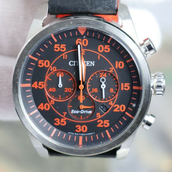 Citizen eco drive chronograph mens watch B620-S097240 RARE DIAL ...