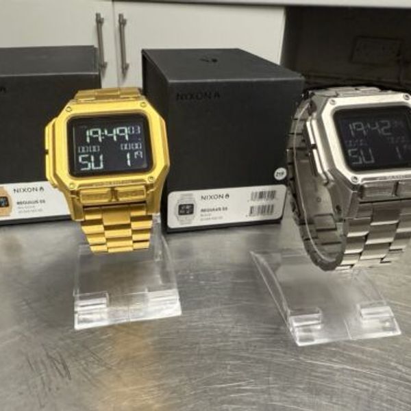 NIXON REGULUS SS. Gold & Stainless steel versions. Pair | WatchCharts ...