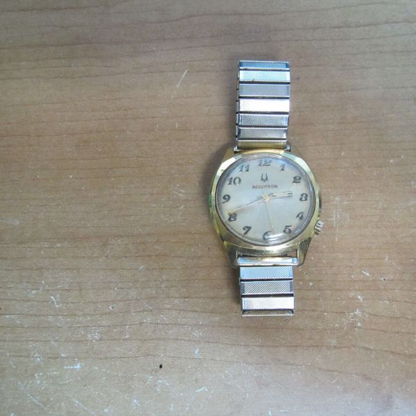 Vintage Bulova N2 Accutron 33mm 10K Rolled Gold Mens Wrist Watch ...
