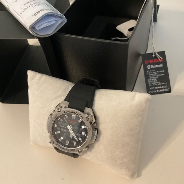Casio G-Shock G-Steel GST-B600-1AJF Bluetooth Solar Watch Black Dial 42 ...