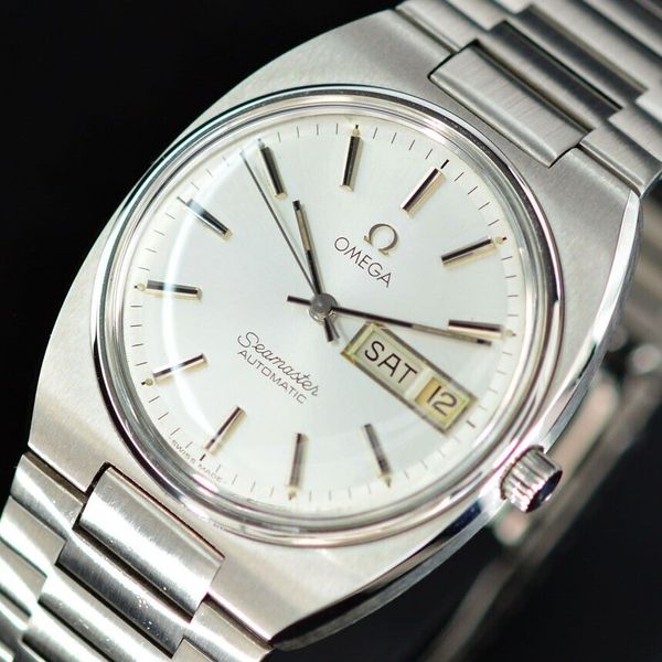 1978's VINTAGE OMEGA SEAMASTER AUTOMATIC SILVER DIAL DAY&DATE DRESS MEN ...