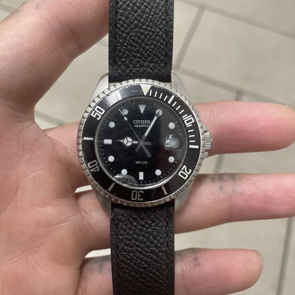 Vintage Citizen Diver Black Rotating Bezel 38mm Quartz | WatchCharts ...