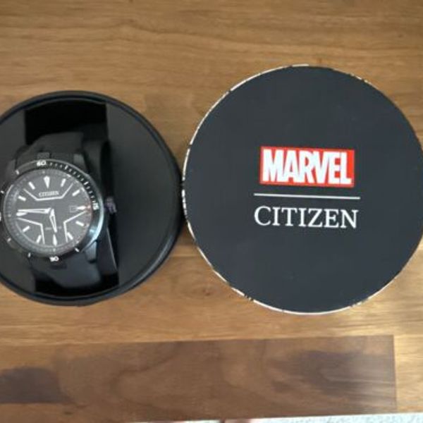 Citizen Marvel Black Panther Watch Diver 2019 [Practically new, rarely ...