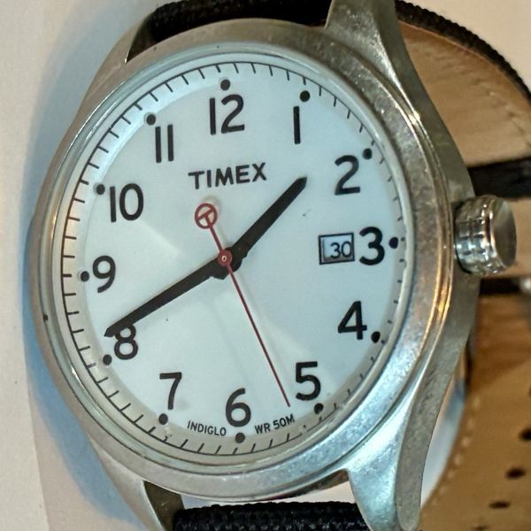 Timex 1854 Indiglo Wr 50 Mens Watch Runs T2n223 | WatchCharts Marketplace