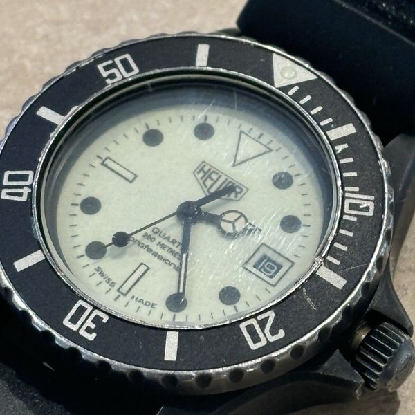Vintage Watch 32mm Ladies Tag Heuer 983.115 Lume Night Diver Rare Bond 6167 W20 | WatchCharts ...