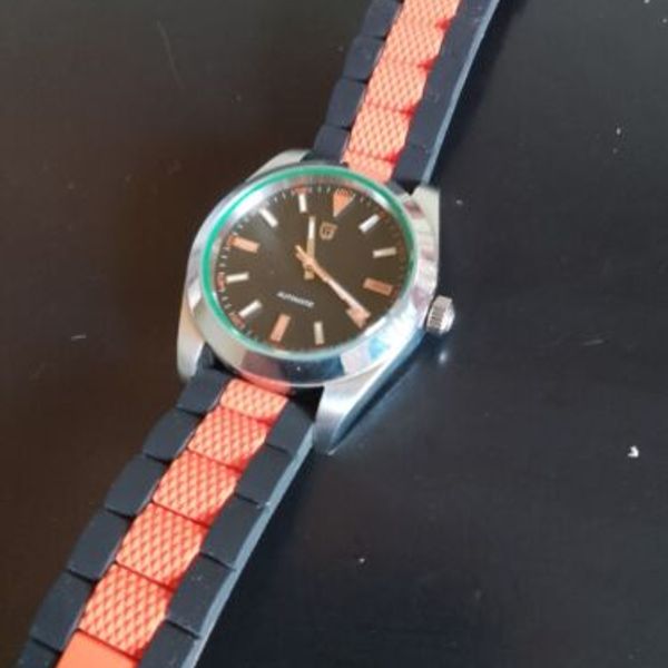 Pagani Design PD-1733 Stainless Steel Watch with Black Dial ...