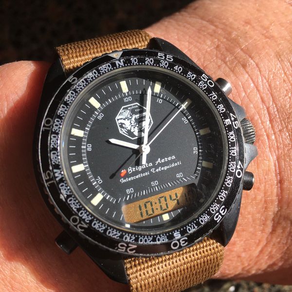 VINTAGE Chronosport UDT with Italian Military Dial, Compass Bezel..All ...