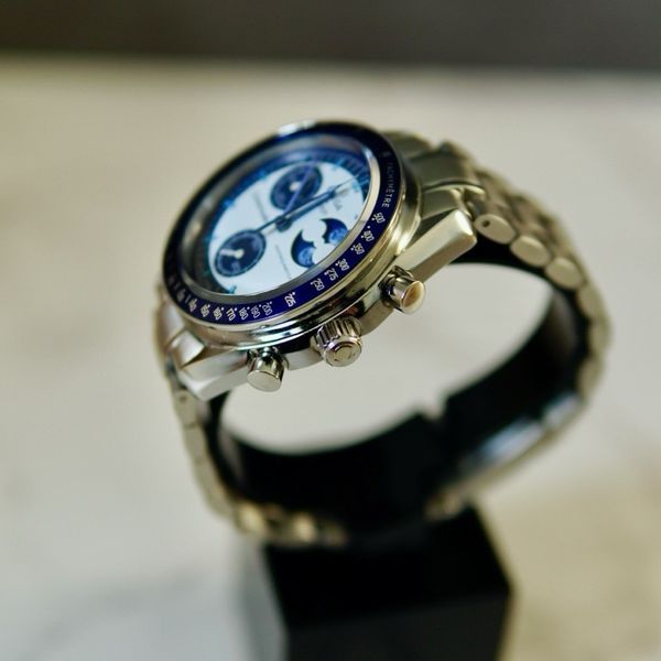 Omega Swatch Metal Mod Mission To Moon Super Blue Stainless Steel ...