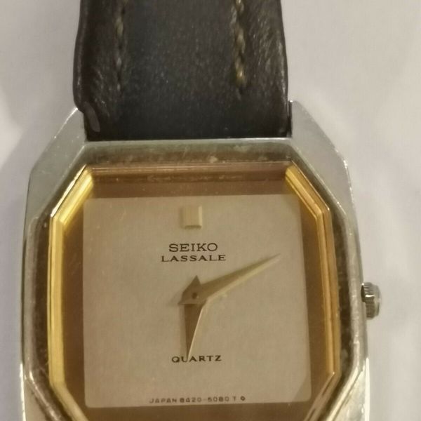 VINTAGE THIN LASSALE SEIKO LADIES QUARTZ WRISTWATCH MODEL 8420-5089 ...