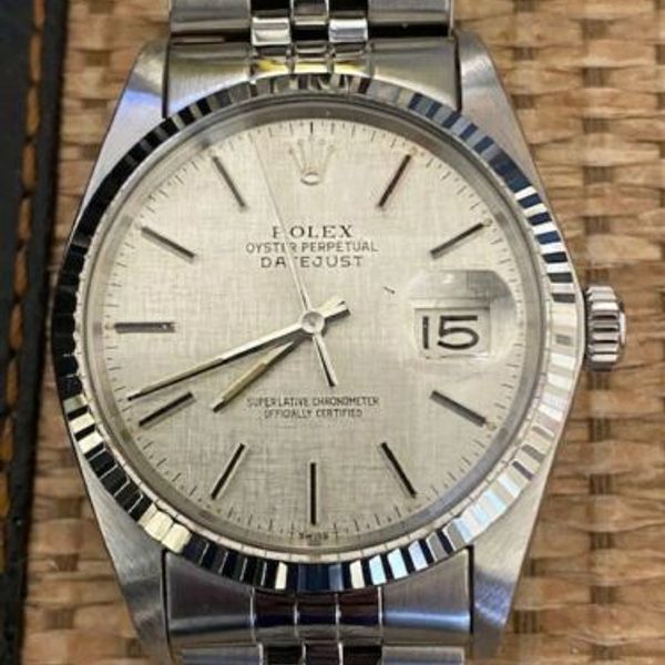 FS Rolex Datejust Linen Dial 16014 circa 1982 | WatchCharts