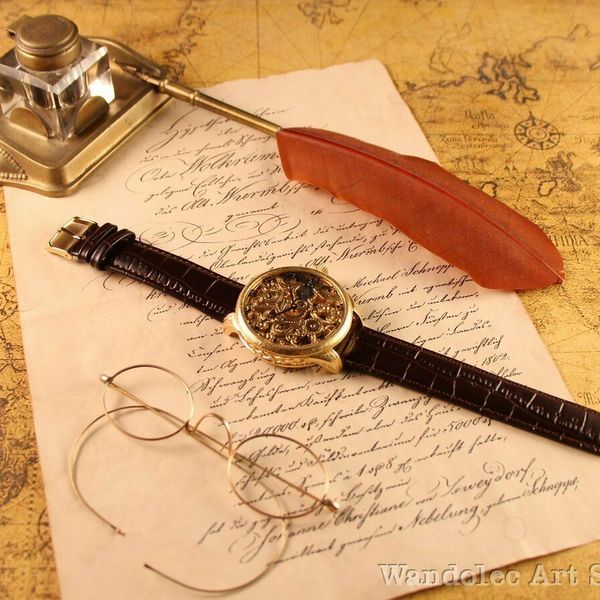 Skeleton Noble Design Men's Wristwatch with Movement by Louis Ulysse ...