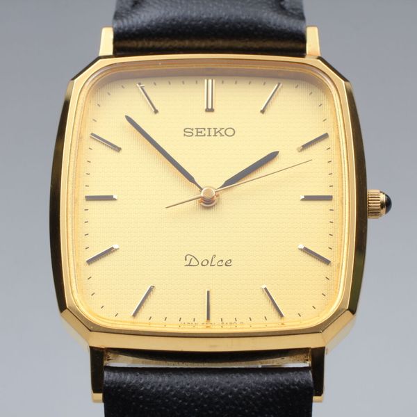 [N MINT] Seiko Dolce 5E31-5A80 Gold Tank Quartz Mens Vintage Watch From JAPAN | WatchCharts ...