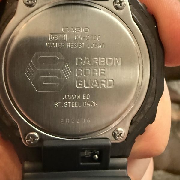 Casio G-Shock GA-2100-1A1 Black Octagonal Analog Digital Men's Casual ...