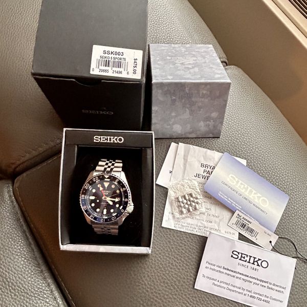 FS: Seiko SSK003 “Blueberry” Sports 5 GMT | WatchCharts Marketplace