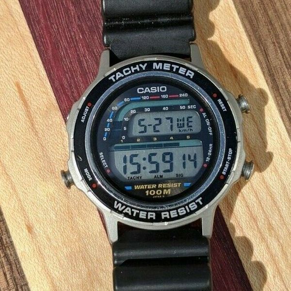 Vintage Casio TRW-201 Tachy Meter w/ Tags - Vintage Digital Watch - 90s ...