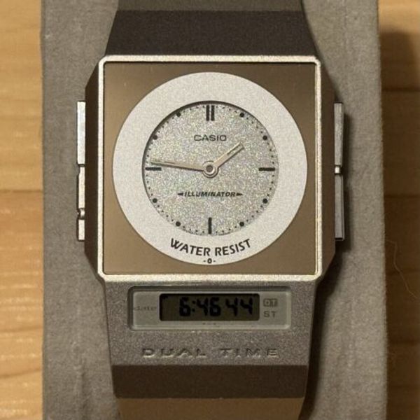 Casio FS-01 Dual Time Film Watch Data Bank Digital Watch 2321 Slim ...
