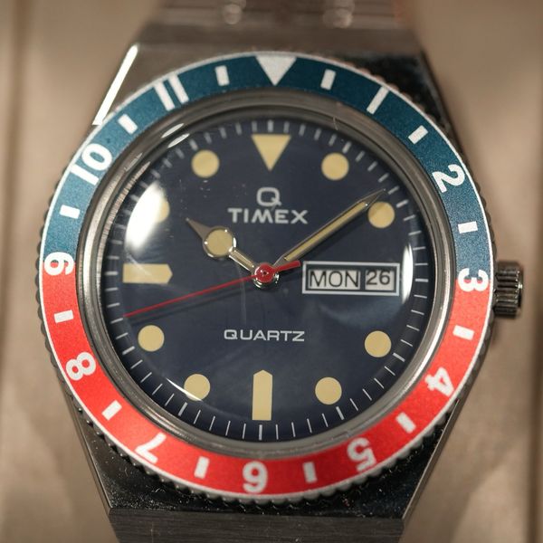 Timex Q Reissue 38mm Stainless Steel Bracelet Watch | WatchCharts ...