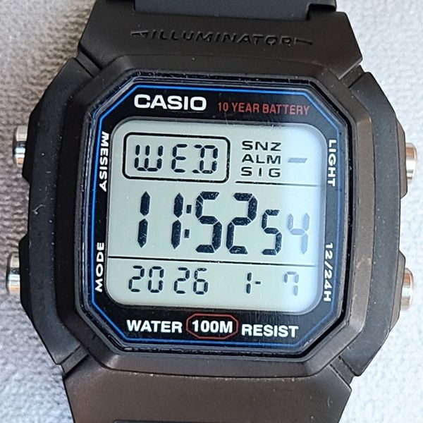 Casio Illuminator W-800H 3240 Digital Multifunction Watch - VGC ...