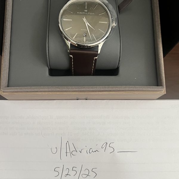[WTT] Hamilton Jazzmaster auto thinline green | WatchCharts Marketplace