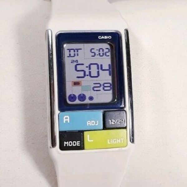 Women Casio Watch Classic 3171 Ldf50 White Band Silver Acc Alarm Chrono ...