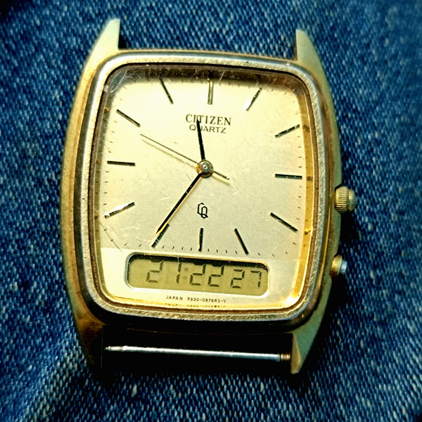 Vintage Citizen Quartz 8930-082818TA Analog Digital Alarm Men's Watch ...