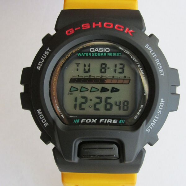 VINTAGE CASIO DW-6630B DW-6600 G-SHOCK FOX FIRE 20 BAR MADE IN JAPAN ...