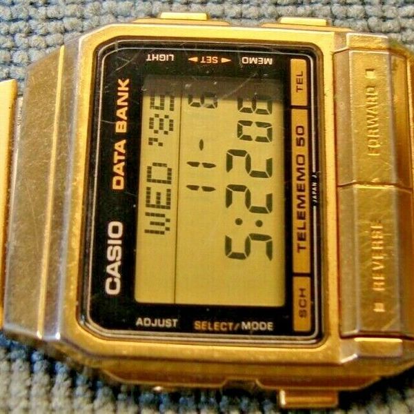 CASIO DATA BANK TELEMEMO 50 NEW BATTERY WORKING 675-DB-520. JAPAN -J ORIGINAL | WatchCharts ...