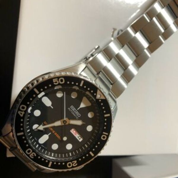 Seiko SKX007K2 Diver Watch w/ Strapcode/Miltat Super Oyster Bracelet ...