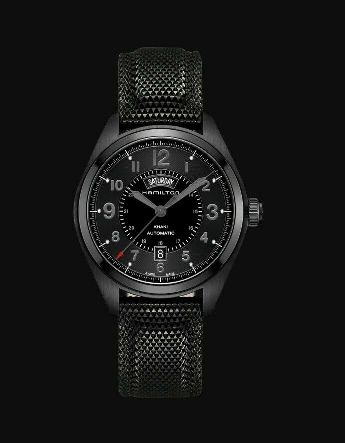 Hamilton Khaki Field Day Date Auto H70695735 Black | WatchCharts