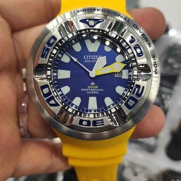 Citizen Promaster Blue Dial Dive Watch BJ8058-06L Polyurethane Yellow ...