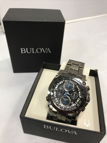 BULOVA Precisionist Carbon Fiber Chronograph Men's Watch - 98B229 MSRP ...