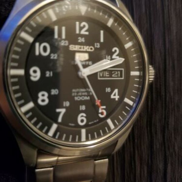 Seiko 5 Sports Men's Black Watch - SNZG13 | WatchCharts