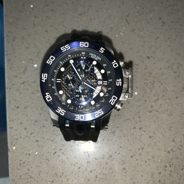 Invicta Gent's 19252 I-Force Black Dial Black Strap Chrono Watch ...
