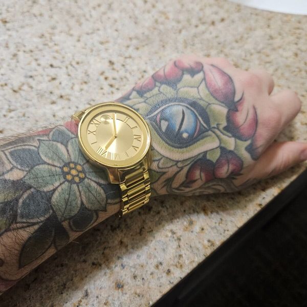 Movado 3600508 Bold Evolution Gold Dial Men's Watch | WatchCharts ...