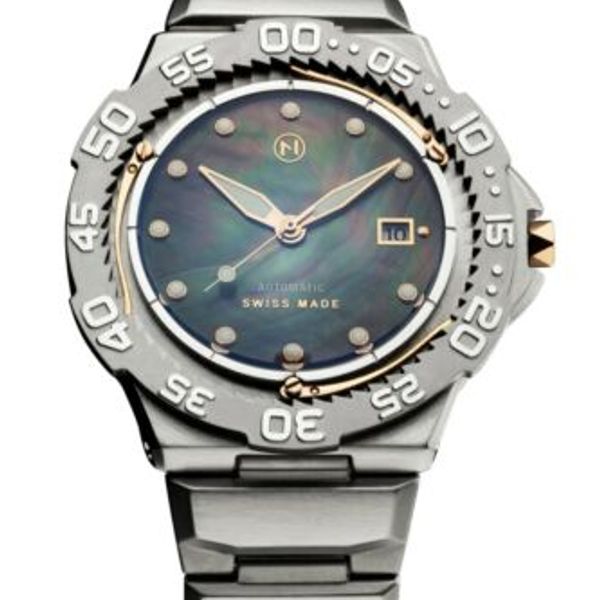 Nove Trident Automatic Watch G001-02 Swiss Ronda R150 Movement MOP Dial ...