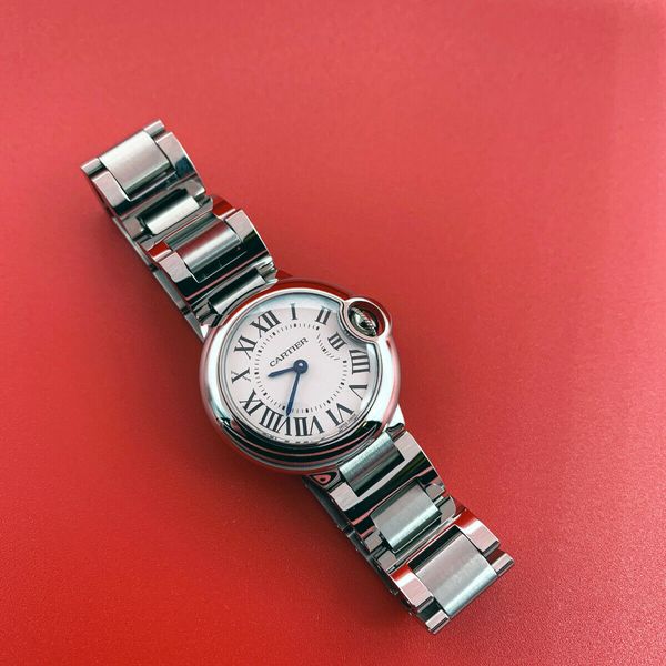 Cartier W69010Z4 Ballon Bleu de Cartier 28mm Silver Dial Steel Watch ...