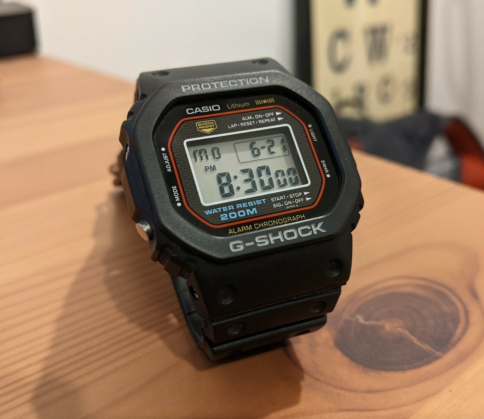 Very first Casio G-Shock model from 1983 - DW-5000C-1A module 240 ...