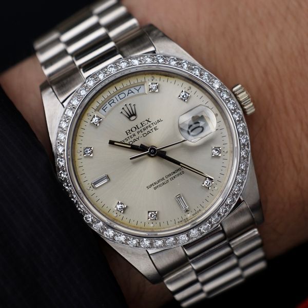 FS: 1979 Rolex Day-Date Ref. 18049 | Diamond Dial and Bezel | WatchCharts