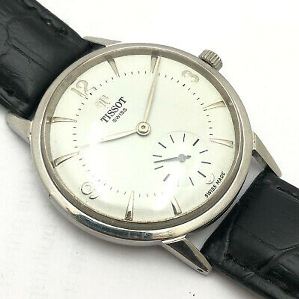 Vintage Tissot Side Second Winding Case Size 34mm Swiss Made Wrist ...