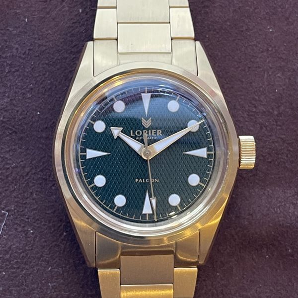 [$400 USD] FS: Lorier Falcon Series II – PVD gold w/ green dial ...